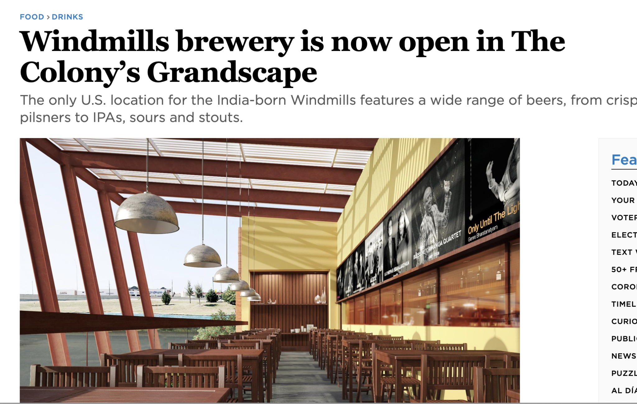 Windmills brewery is now open - Grandscape