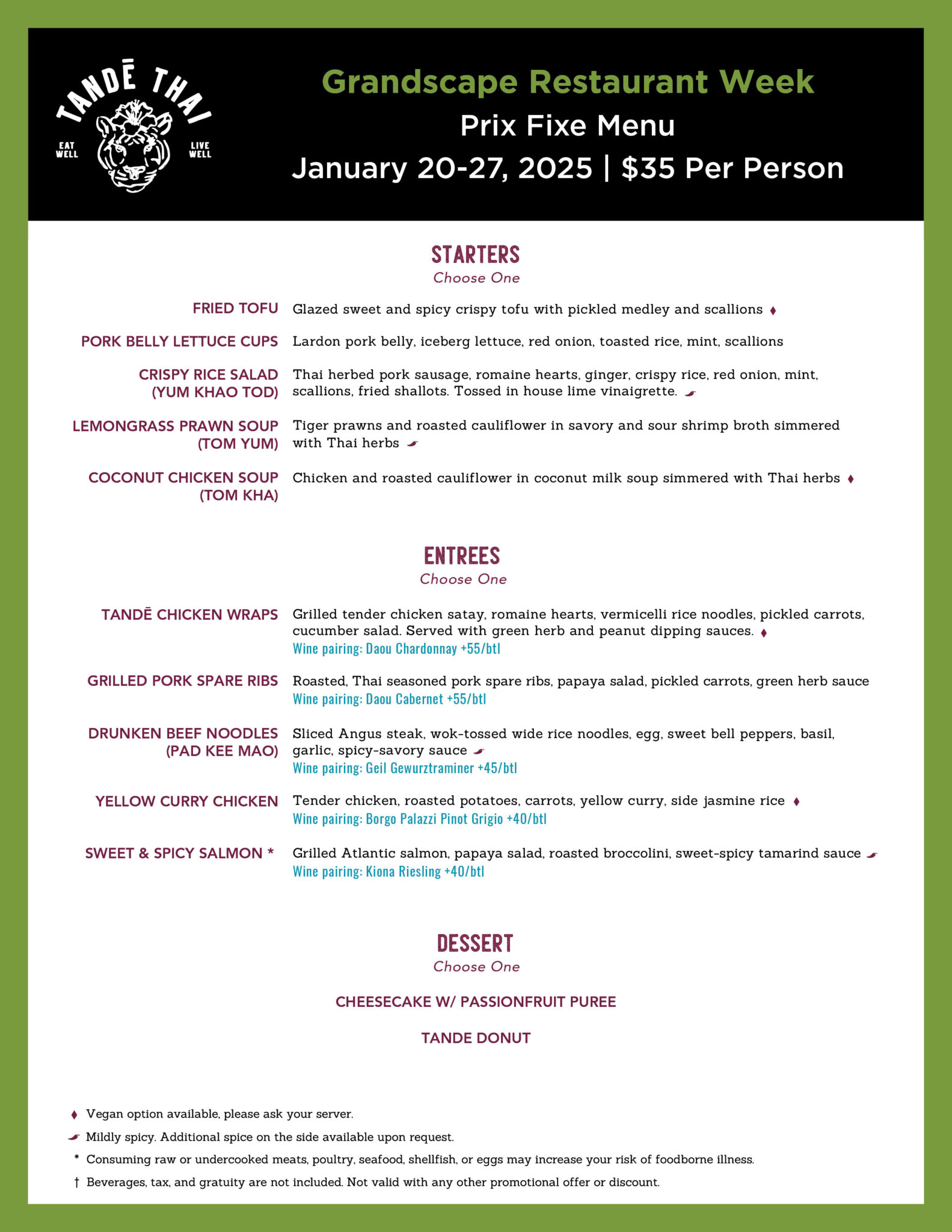 Restaurant Week - Grandscape